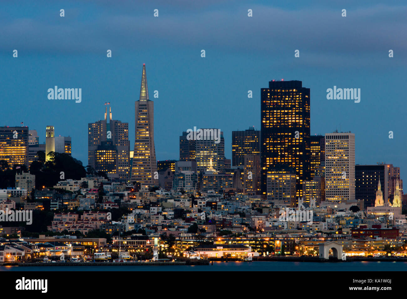 San Francisco city skyline Stock Photo - Alamy