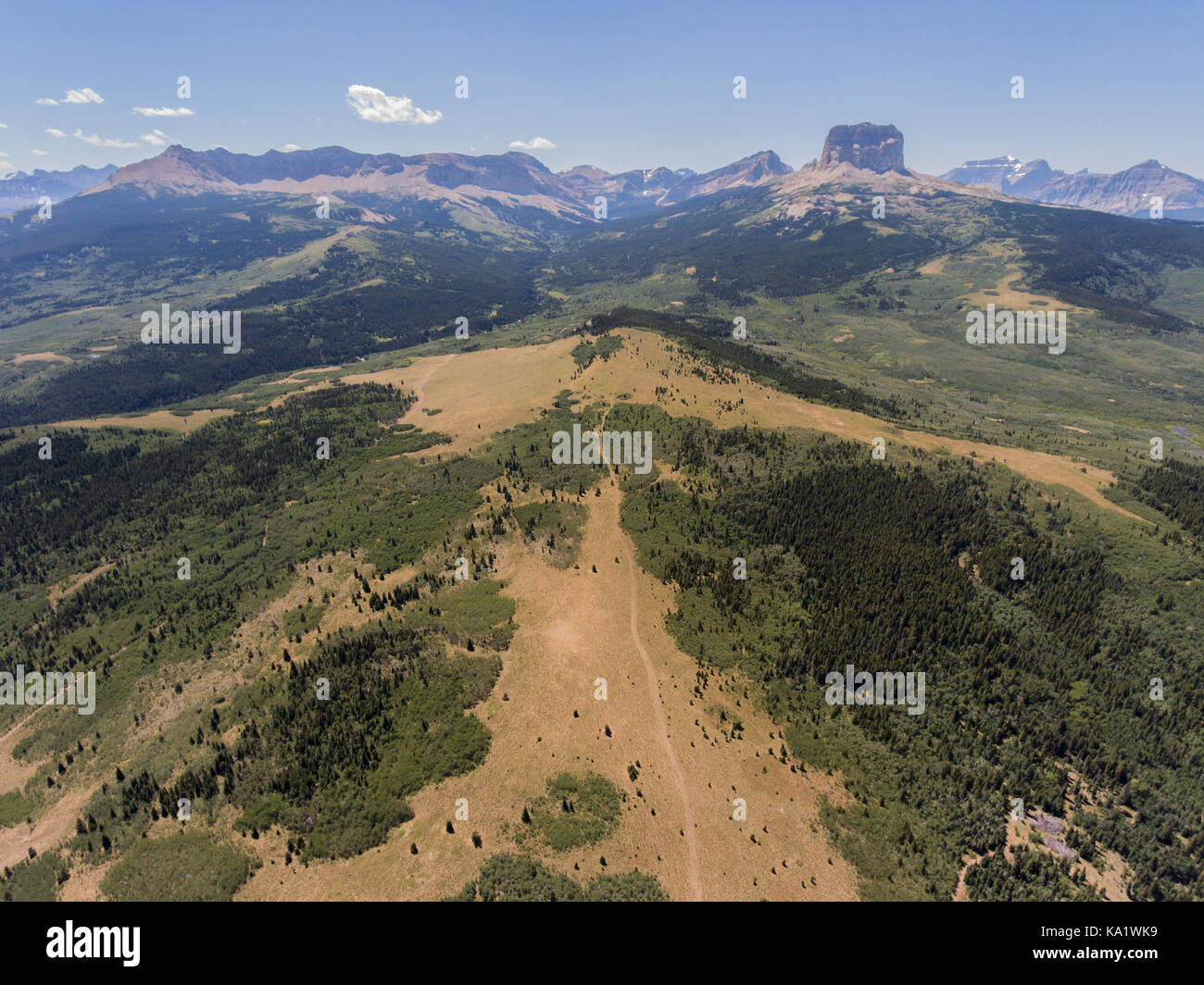 Chief mountain aerial hi-res stock photography and images - Alamy