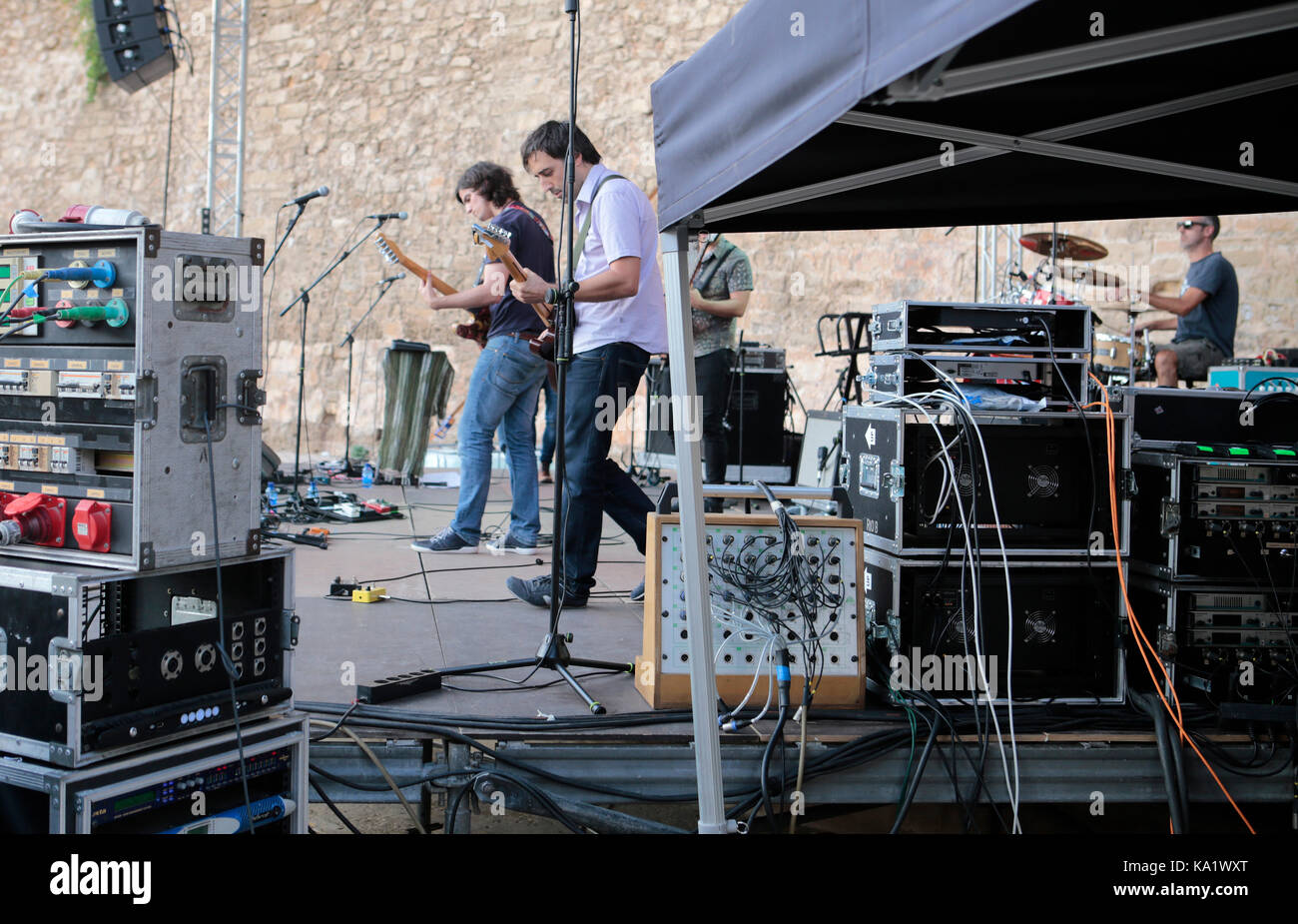 instruments music testing before show Stock Photo - Alamy