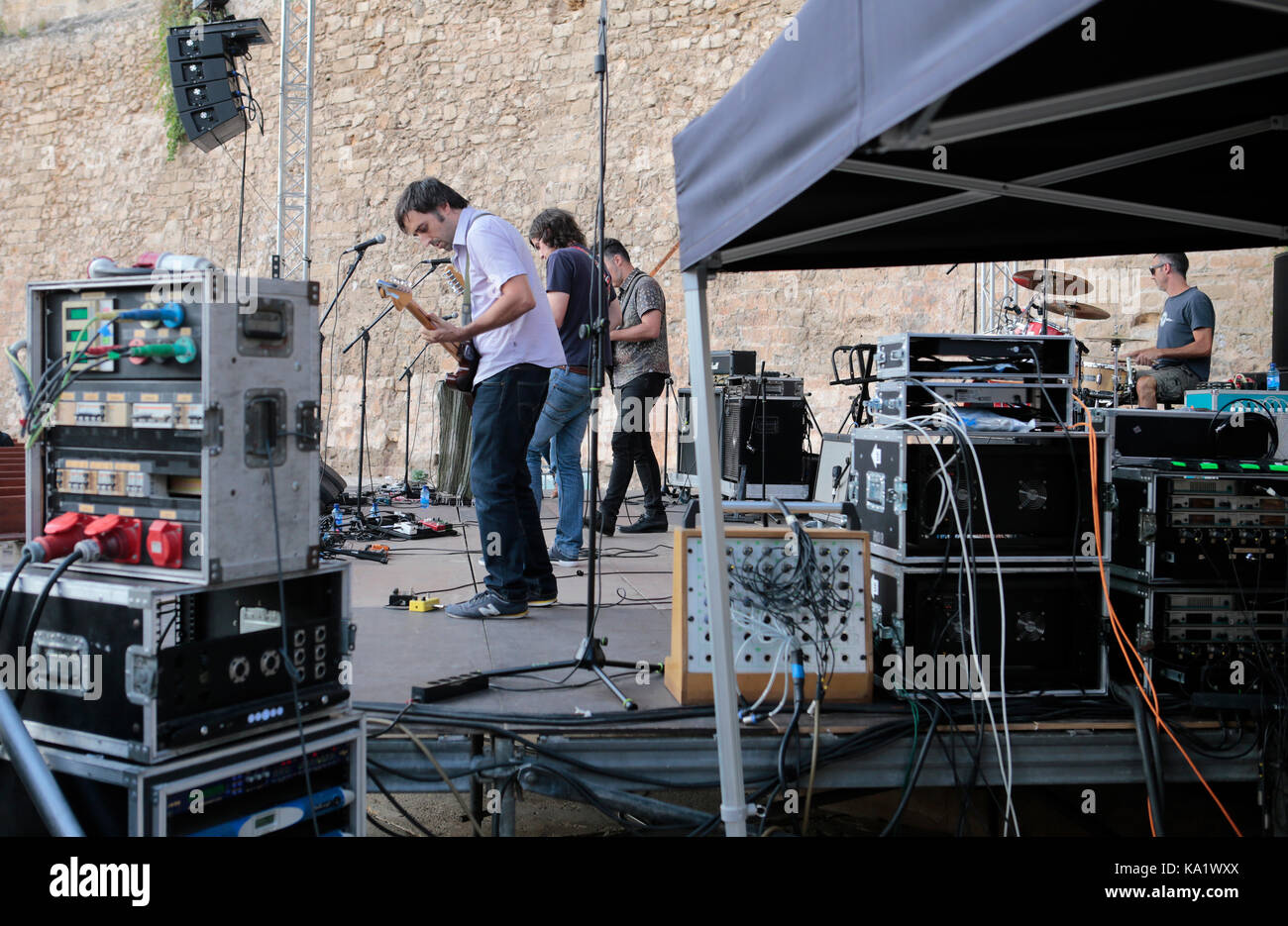 instruments music testing before show Stock Photo - Alamy