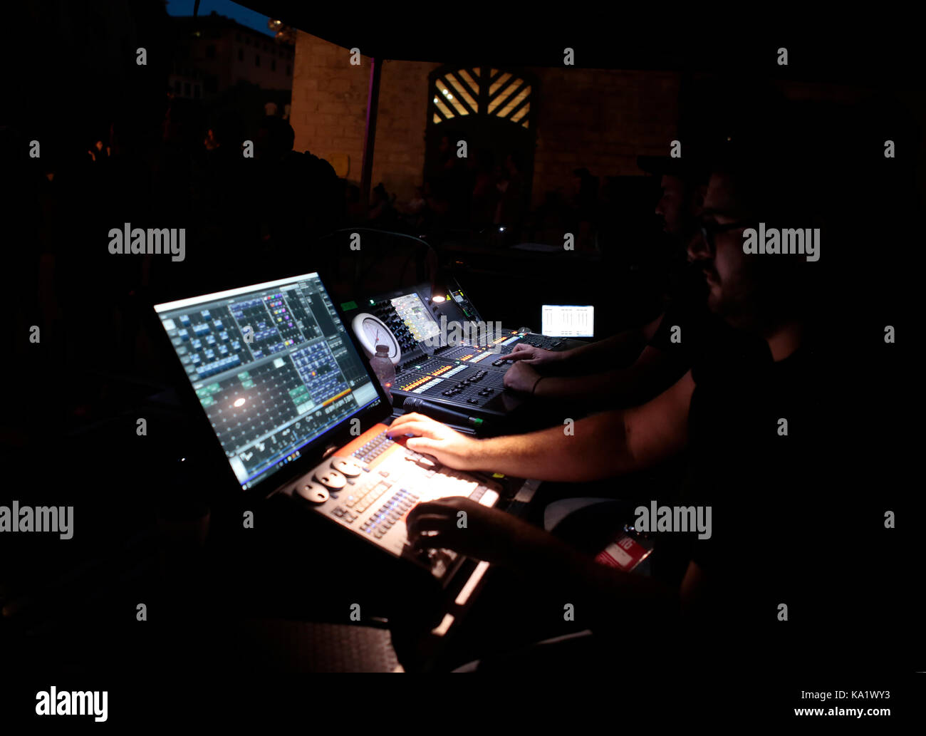 Professional sound engineers console hi-res stock photography and ...