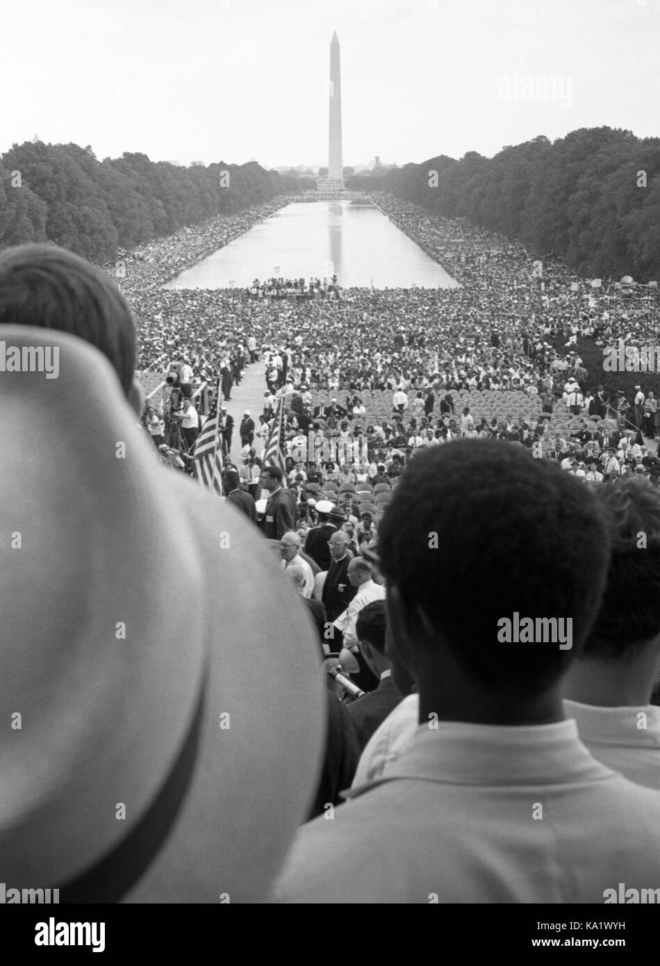 Martin luther king jr washington speech Black and White Stock Photos ...