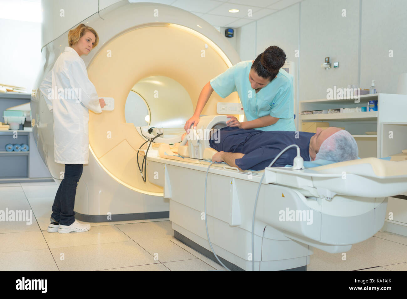 man undergoing ct scan Stock Photo - Alamy