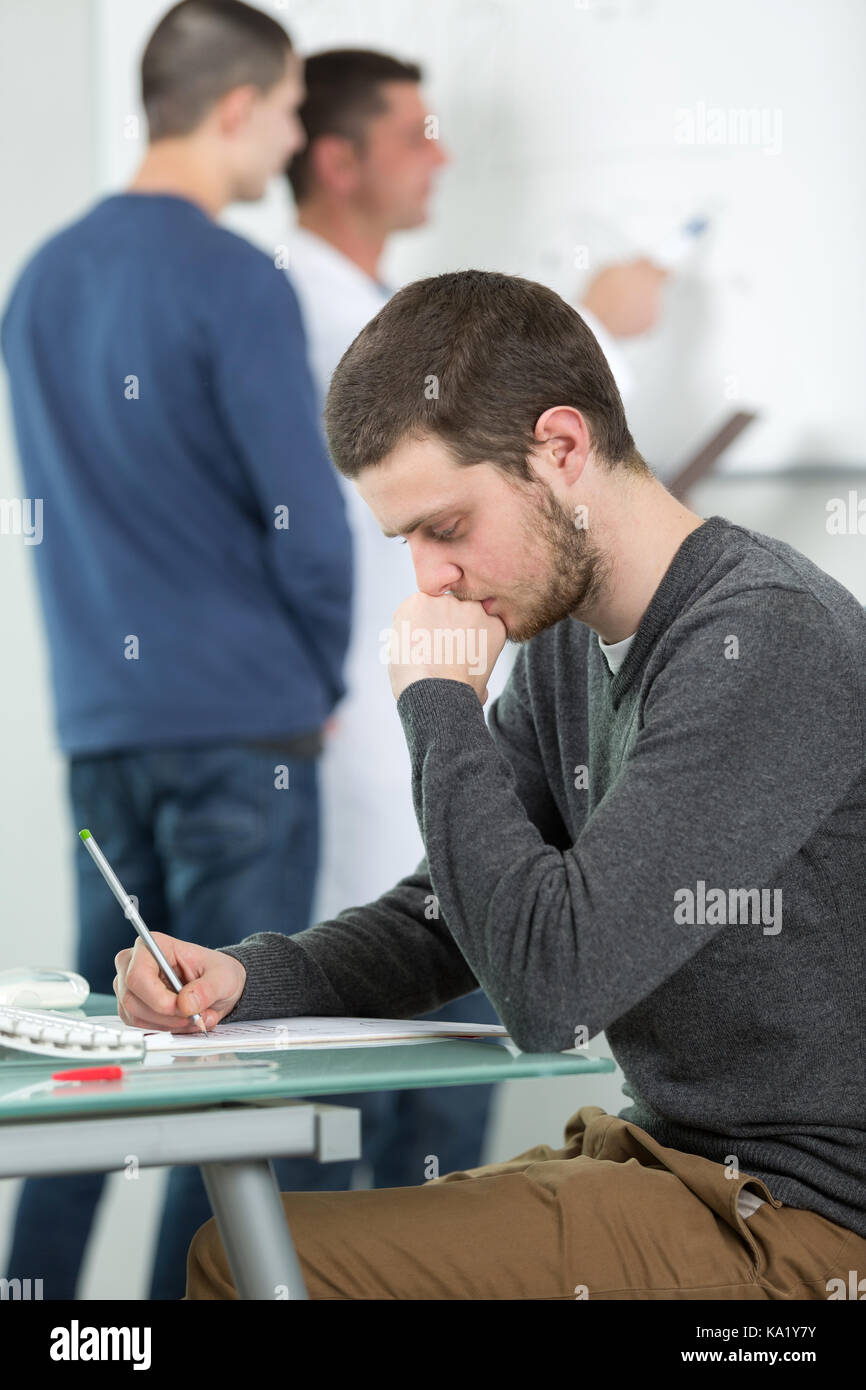 students take notes in class in high school Stock Photo - Alamy