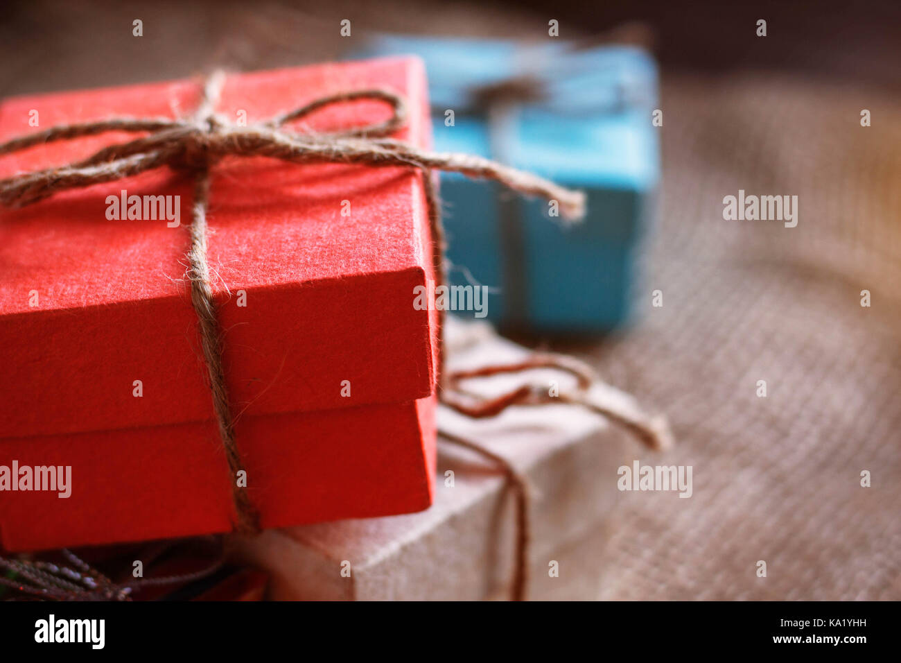 Red ribbon many little hi-res stock photography and images - Alamy