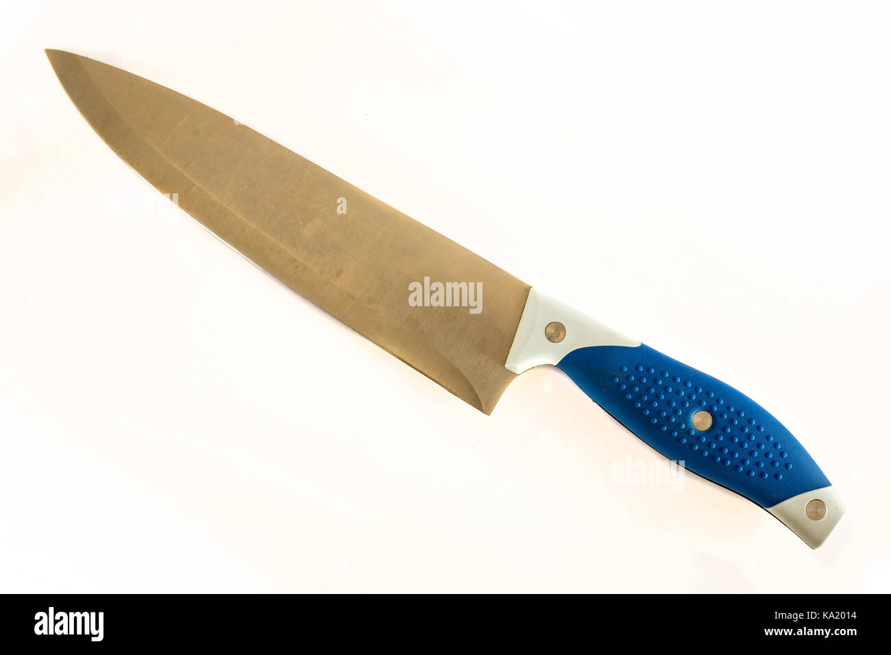 Kitchen knife isolated on a white background. Studio shot Stock Photo ...