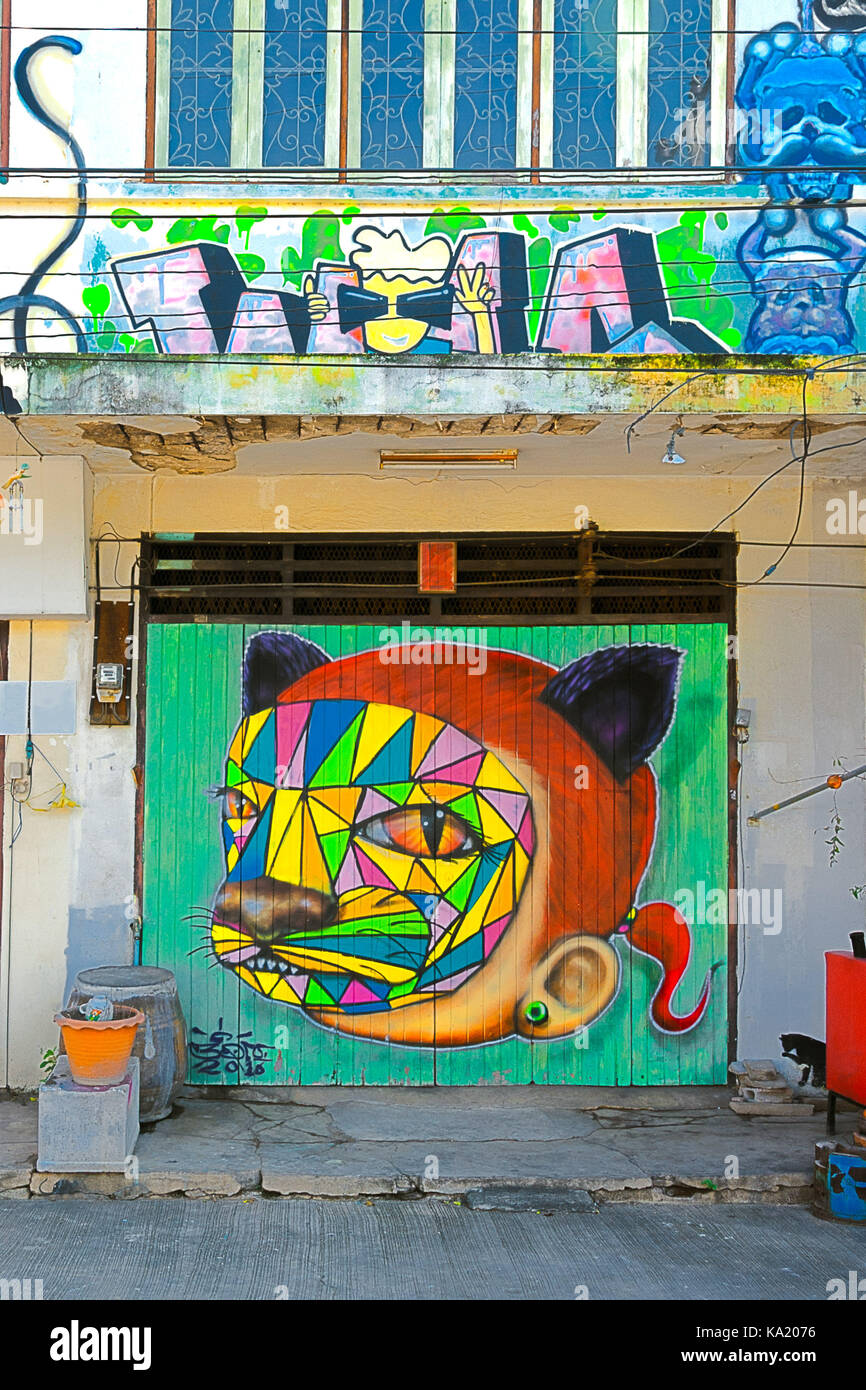 Graffiti cat hi-res stock photography and images - Alamy
