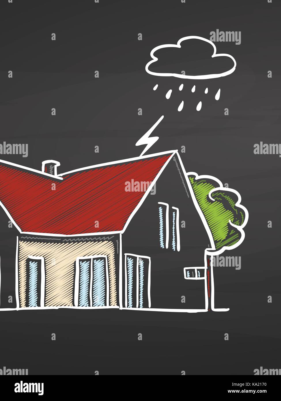 Mobile home on fire Stock Vector Images - Alamy