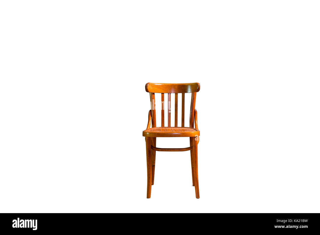 Wood chair on white isolation with clipping path Stock Photo - Alamy