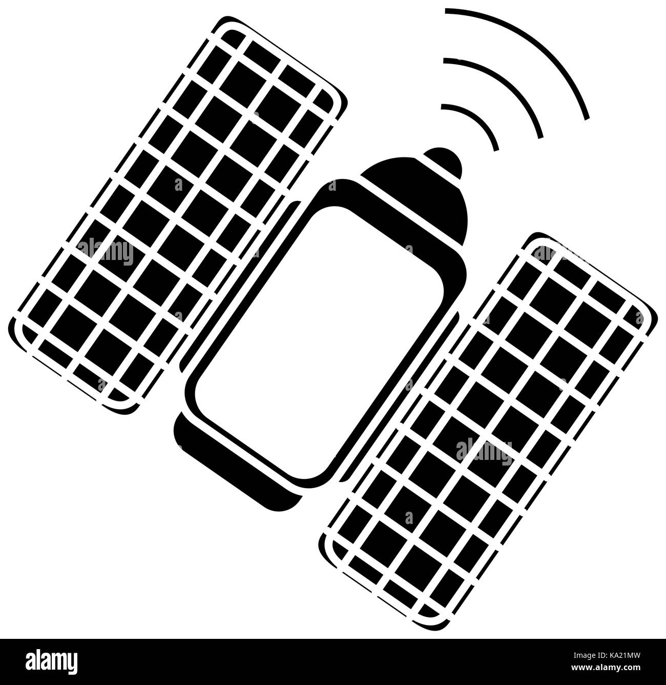 spacial satellite isolated icon vector illustration design Stock Vector ...