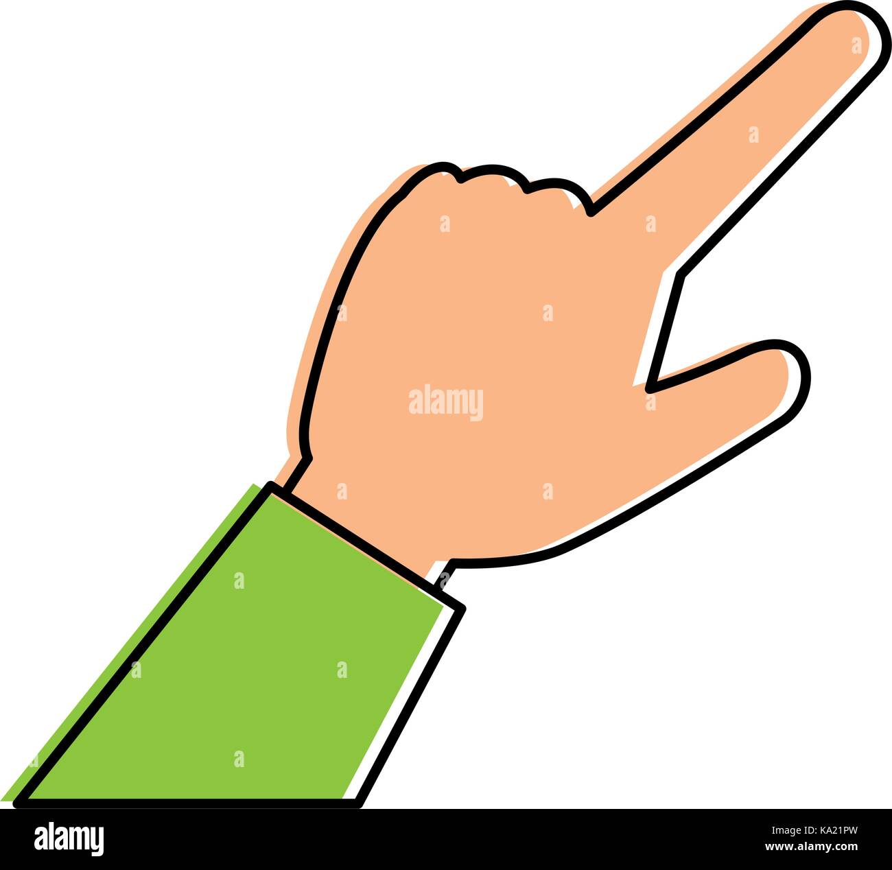 human hand touching icon vector illustration design Stock Vector Image ...