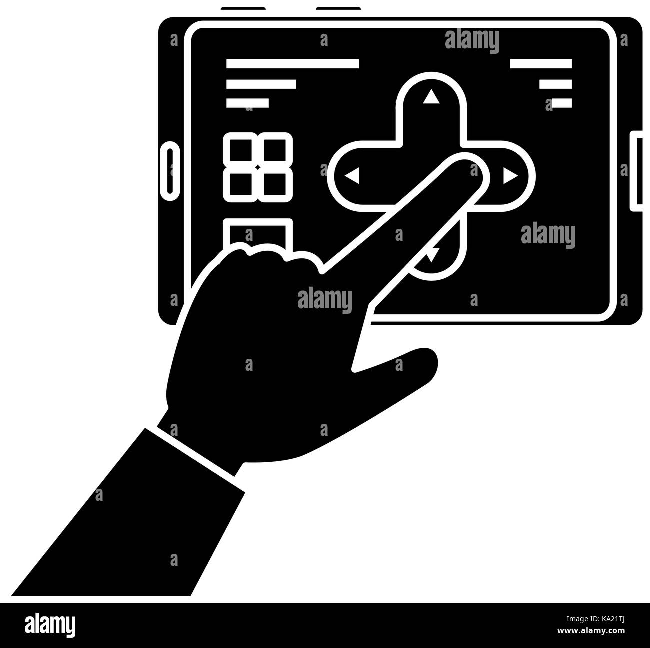 hand user with drone remote control icon Stock Vector Image & Art - Alamy