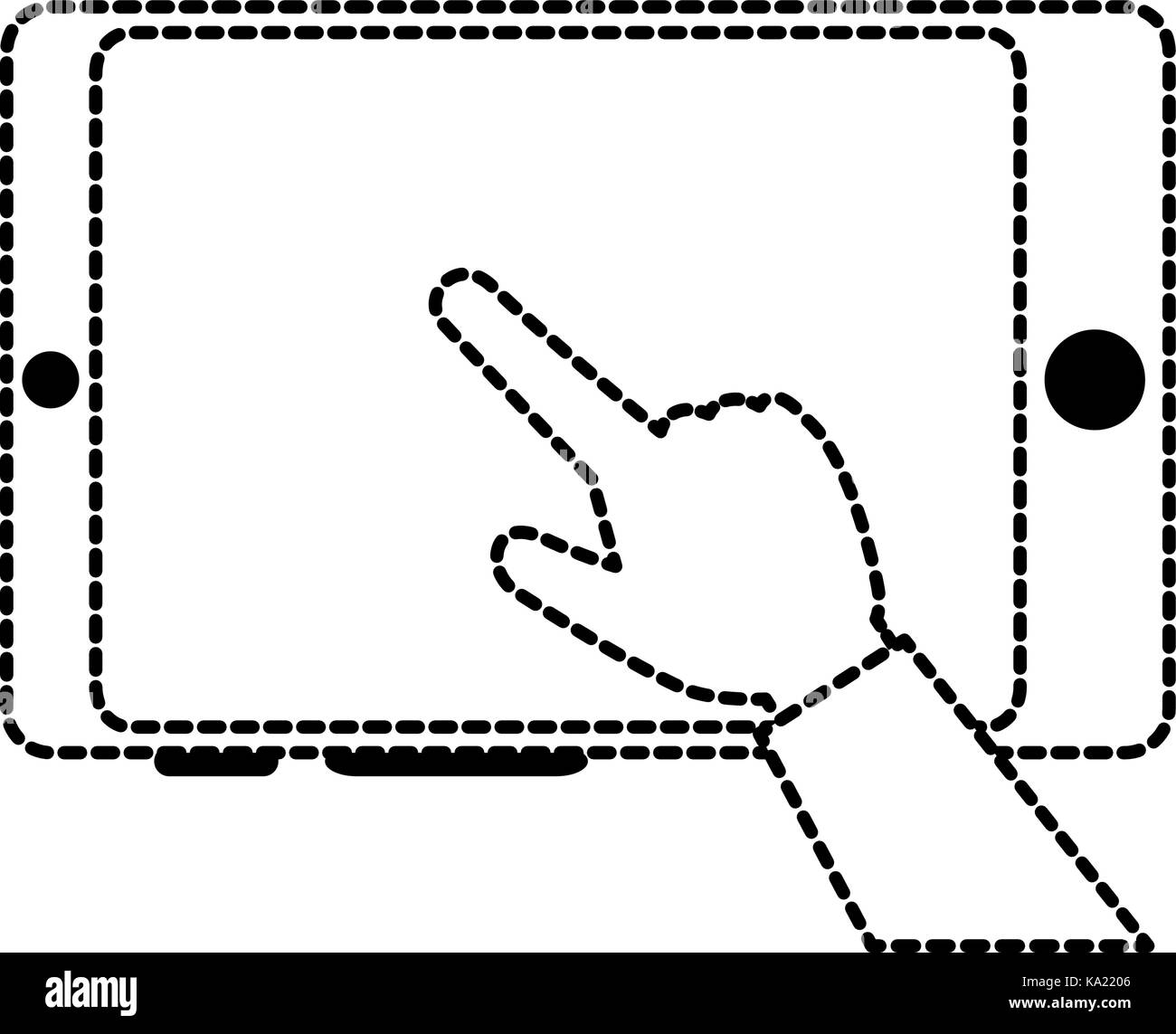 hand user with smartphone isolated icon Stock Vector Image & Art - Alamy