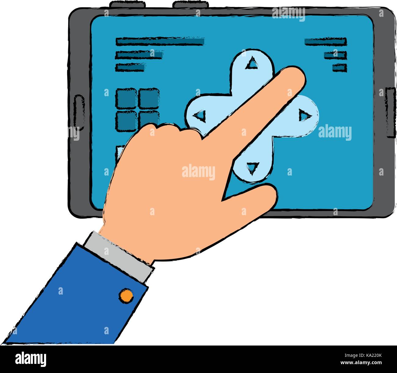 hand user with drone remote control icon Stock Vector Image & Art - Alamy