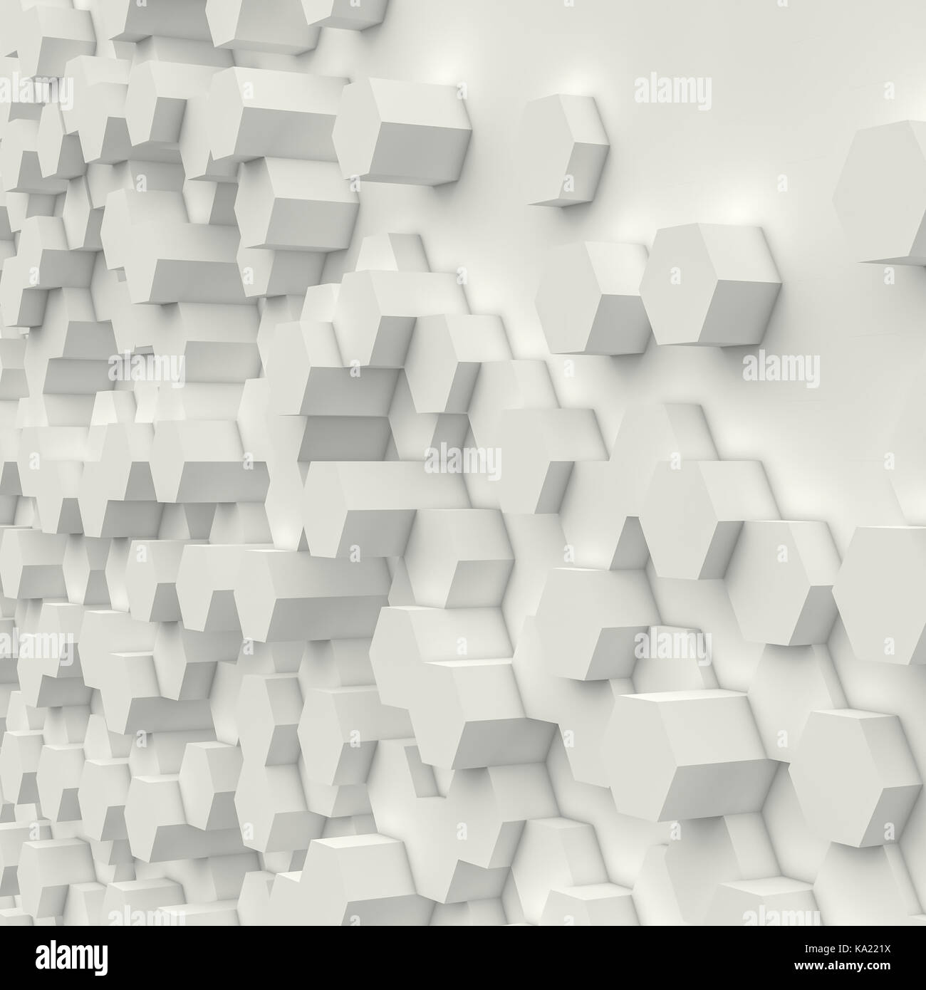 hexagon geometric background 3d rendering image Stock Photo - Alamy