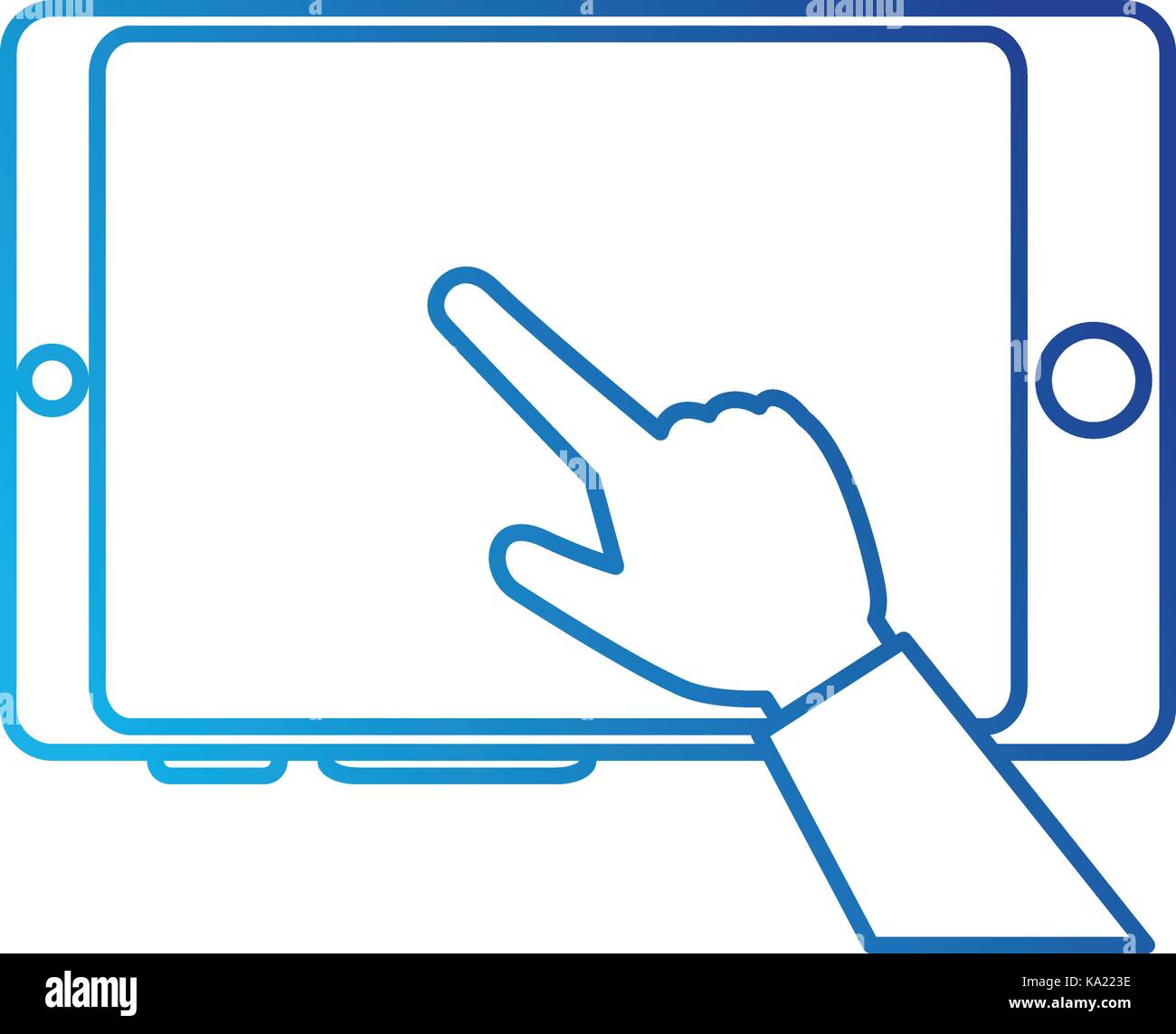 hand user with smartphone isolated icon Stock Vector Image & Art - Alamy