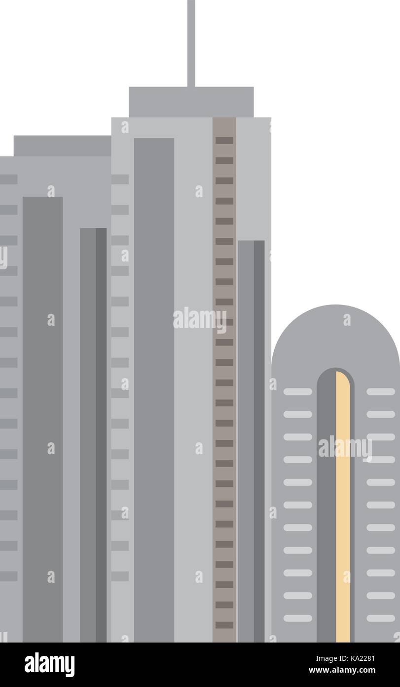 cityscape futuristic buildings icon Stock Vector Image & Art - Alamy