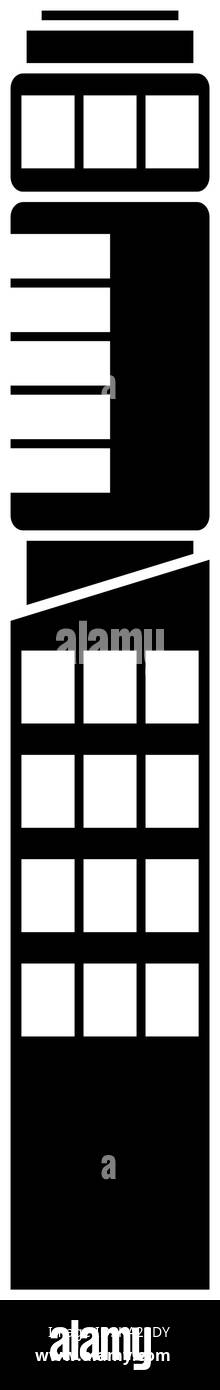 futuristic building isolated icon Stock Vector Image & Art - Alamy