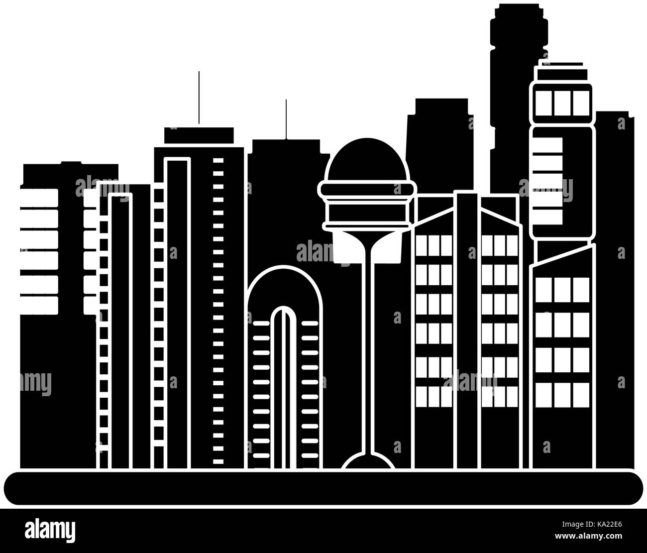 cityscape futuristic buildings icon Stock Vector Image & Art - Alamy