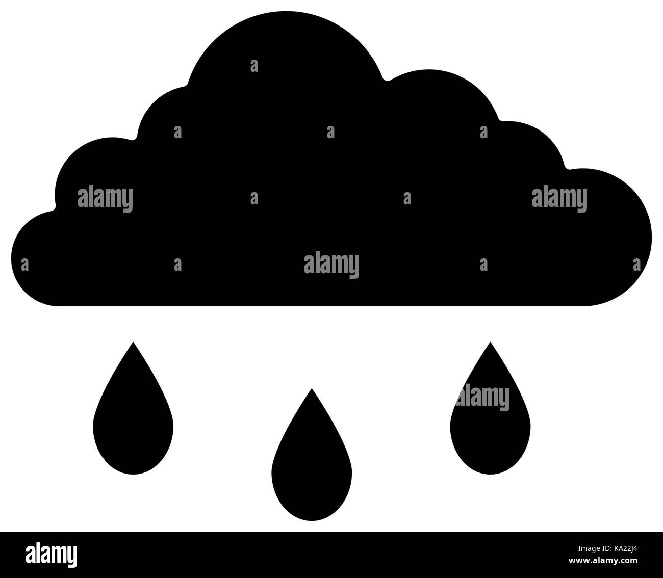 cloud sky with drop Stock Vector Image & Art - Alamy
