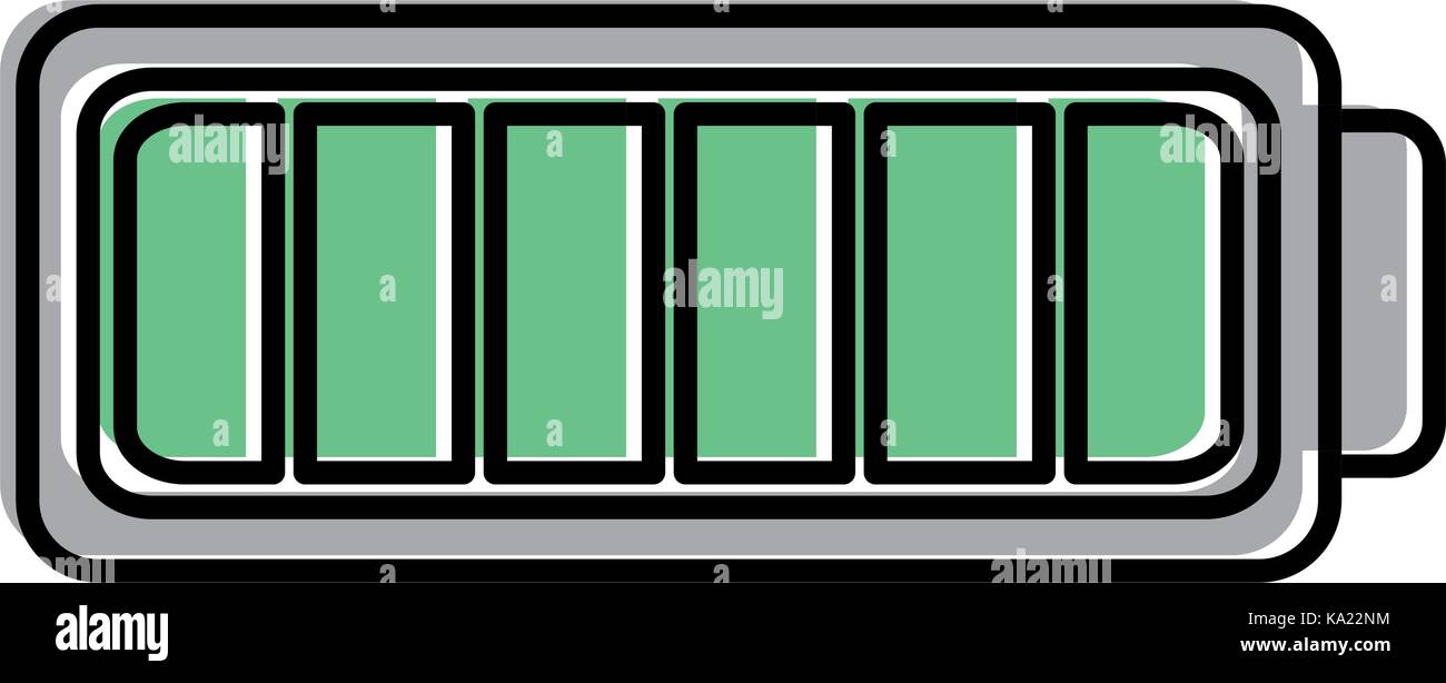 battery level isolated icon Stock Vector Image & Art - Alamy