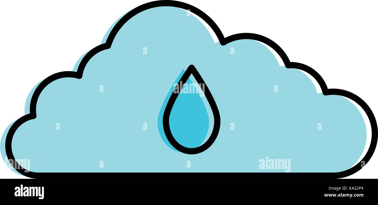 cloud sky with drop Stock Vector Image & Art - Alamy