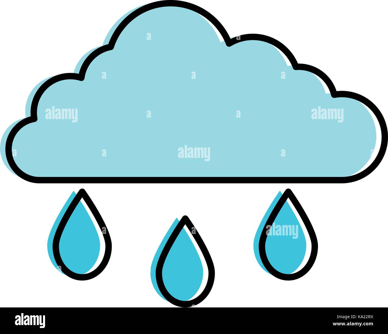 cloud sky with drop Stock Vector Image & Art - Alamy