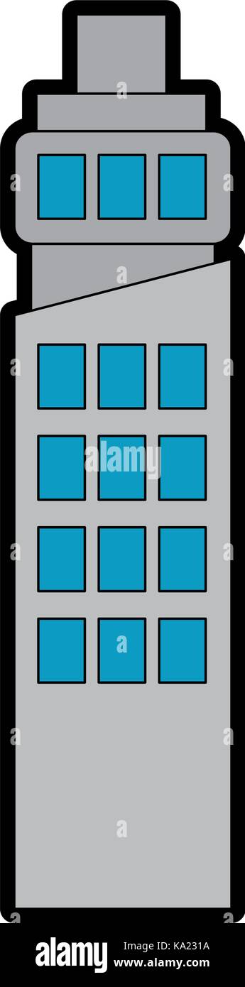 futuristic building isolated icon Stock Vector Image & Art - Alamy