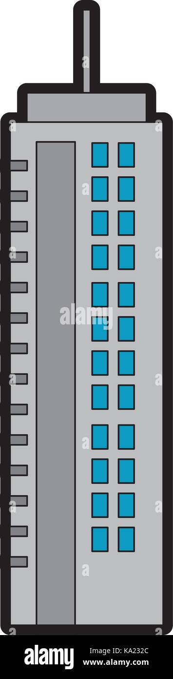 Futuristic building isolated Stock Vector Images - Alamy
