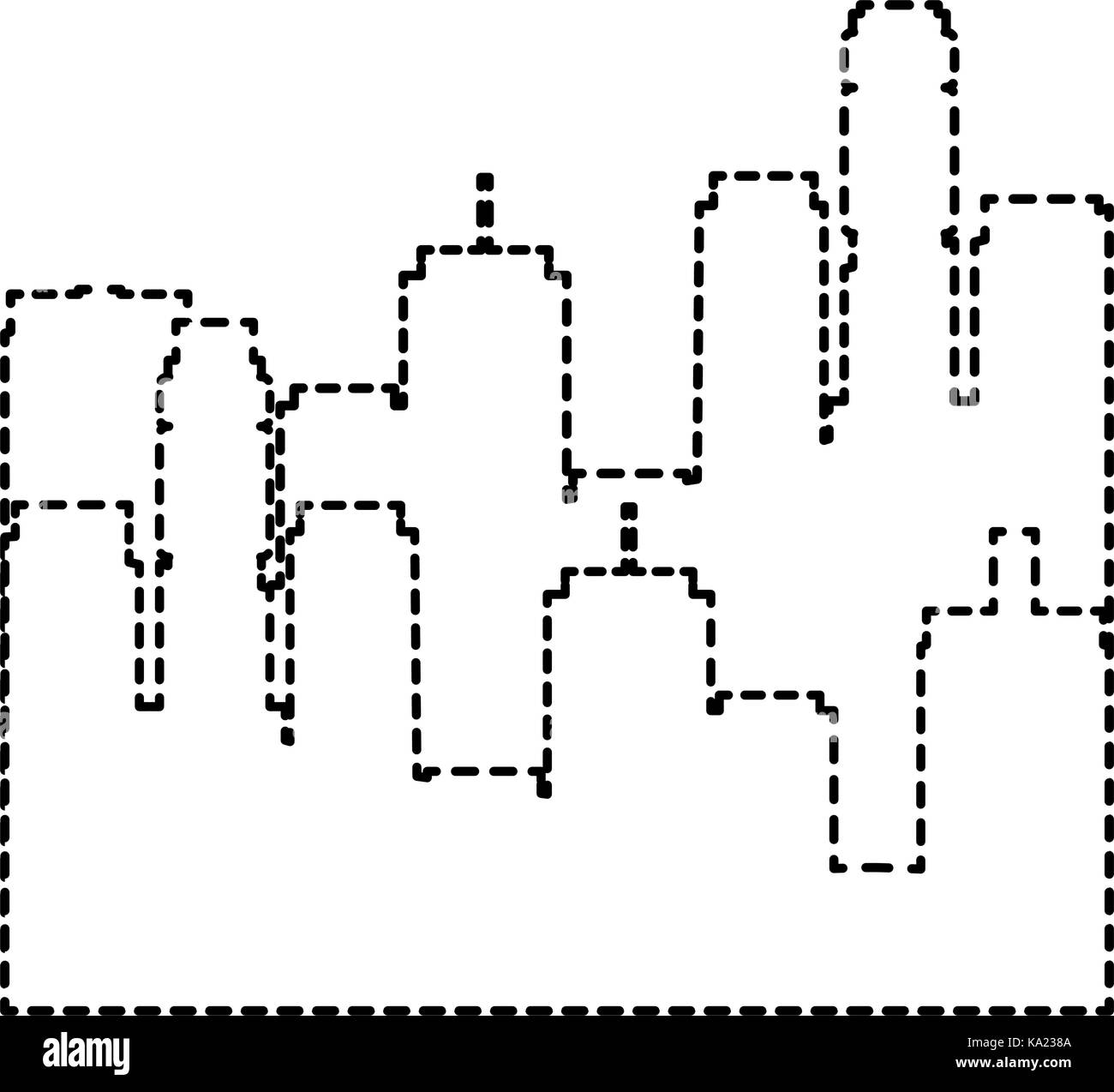 cityscape futuristic buildings icon Stock Vector Image & Art - Alamy