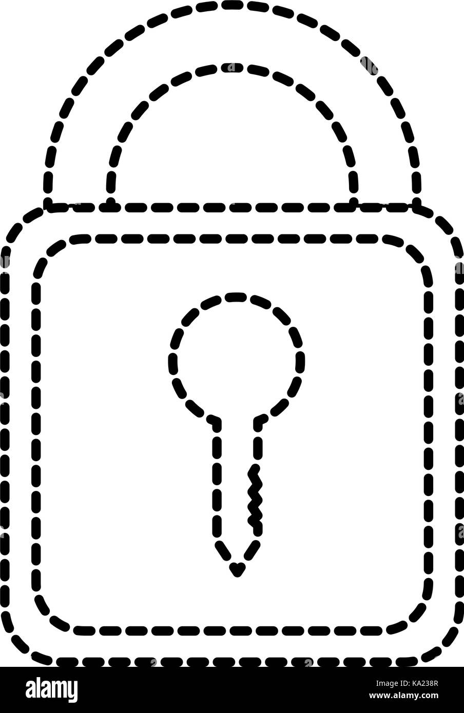 safe padlock isolated icon Stock Vector Image & Art - Alamy