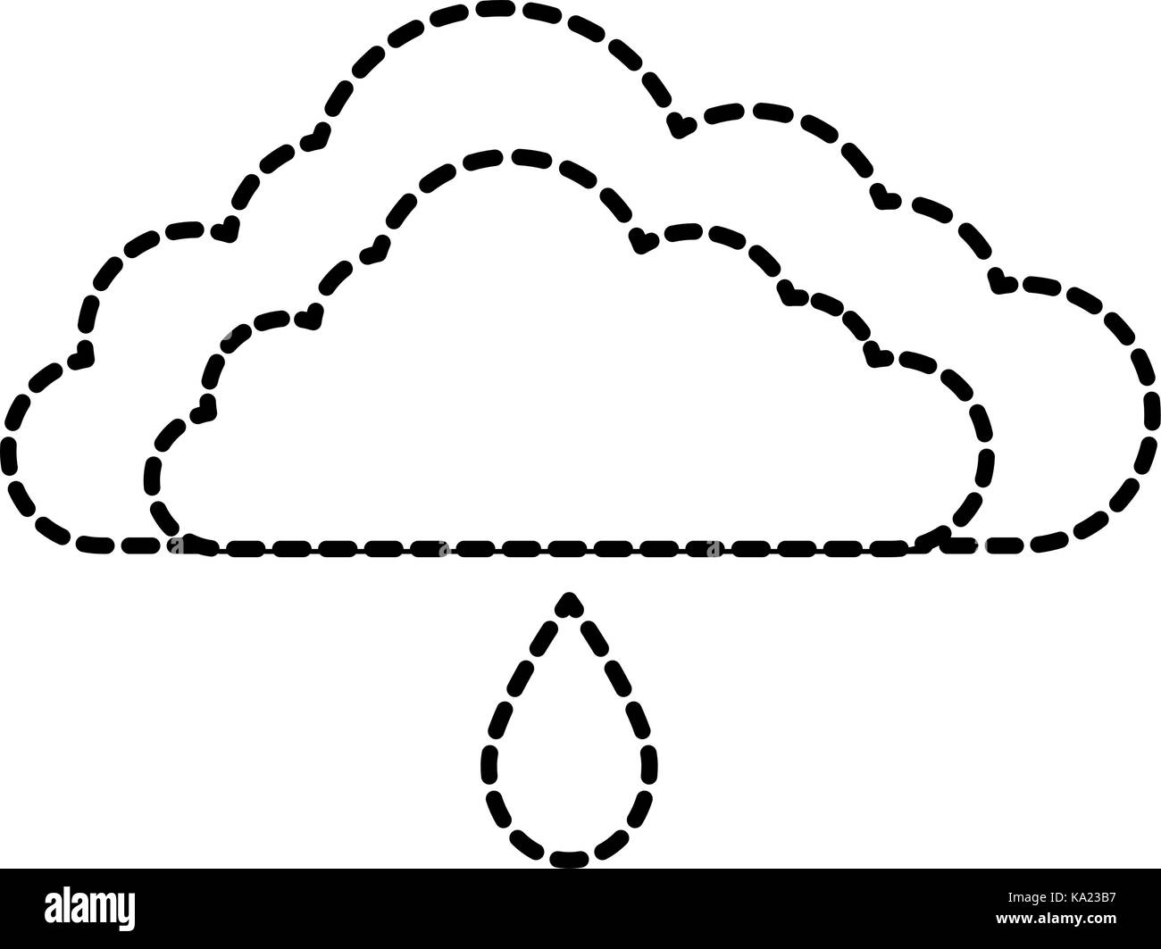 cloud sky with drop Stock Vector Image & Art - Alamy