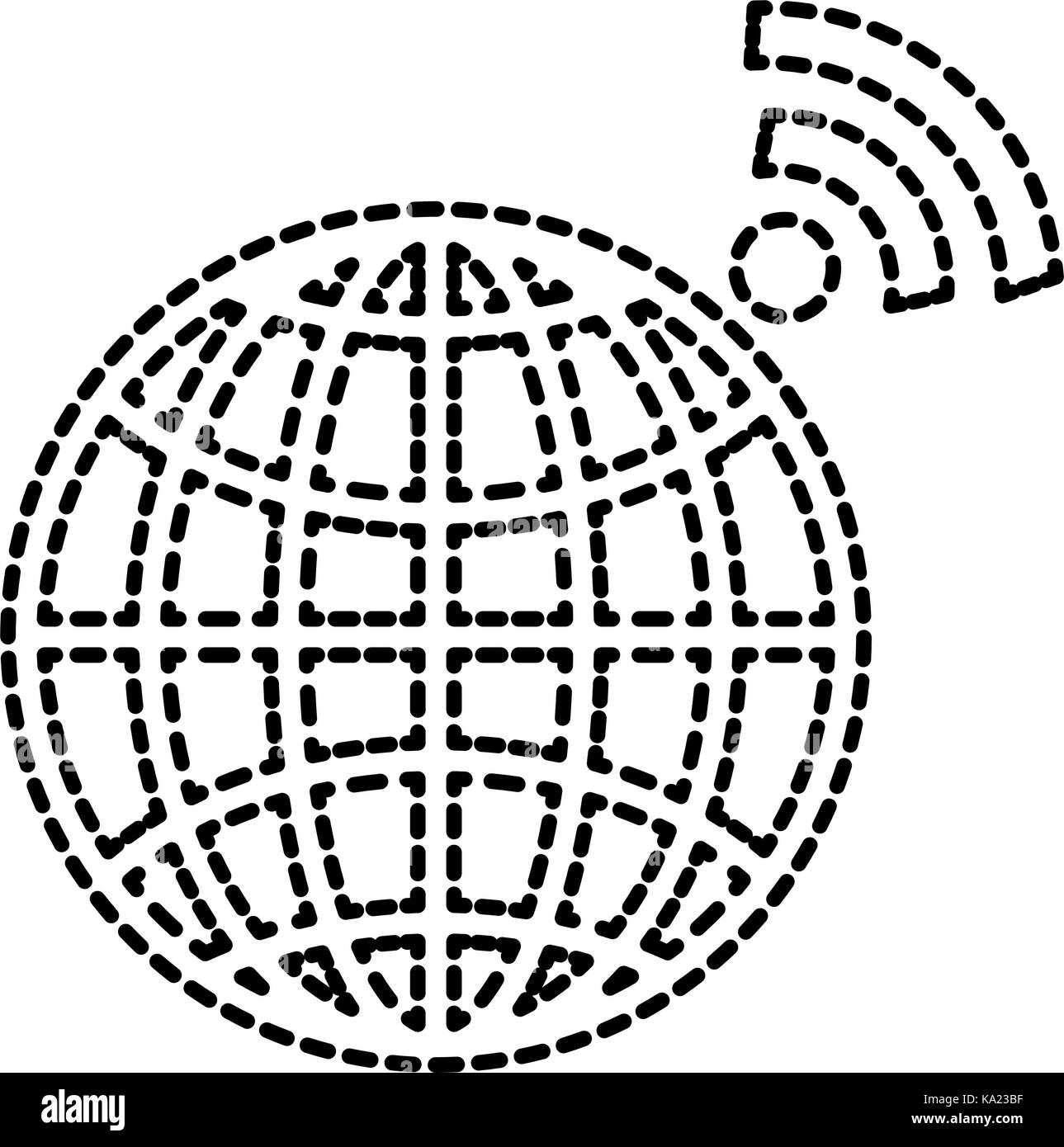 planet sphere with wifi signal Stock Vector Image & Art - Alamy