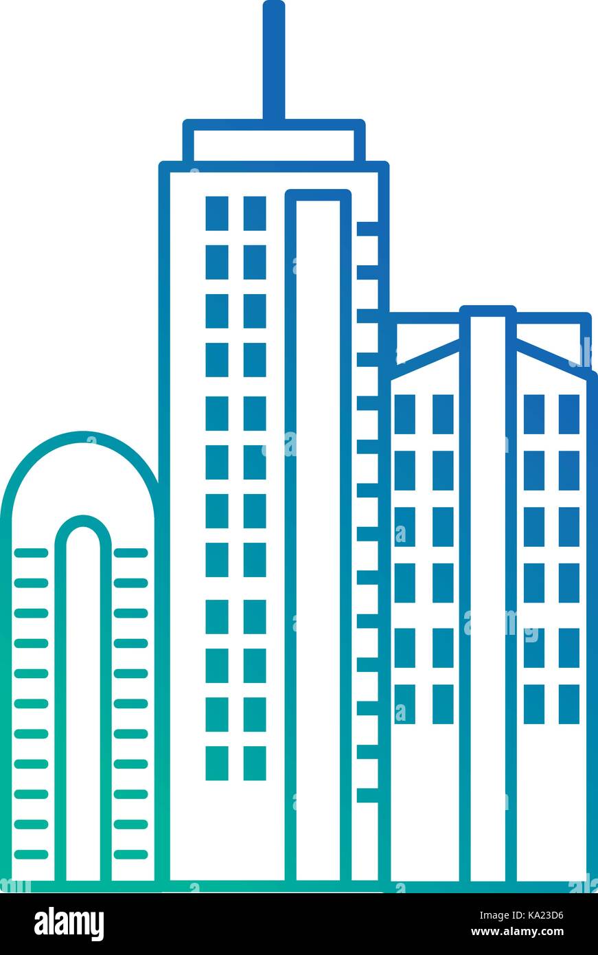 cityscape futuristic buildings icon Stock Vector Image & Art - Alamy