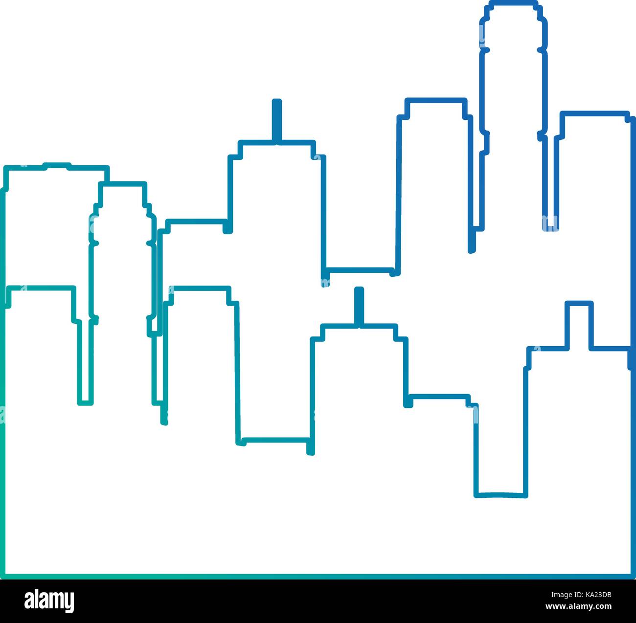 cityscape futuristic buildings icon Stock Vector Image & Art - Alamy