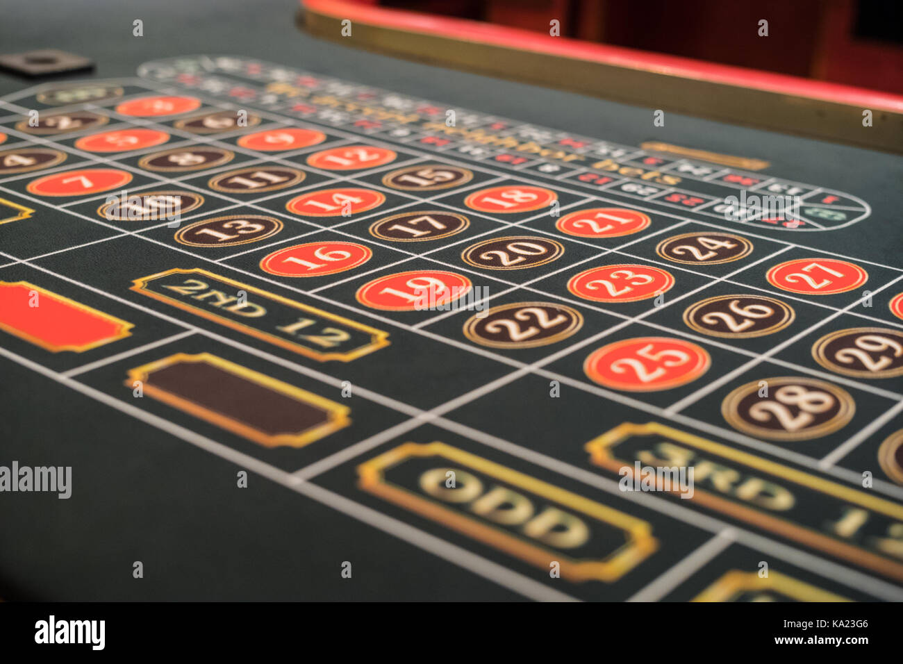 close up of a roulette table Stock Photo - Alamy