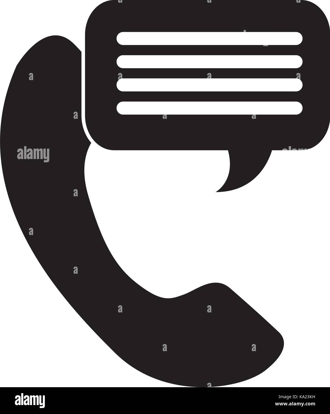 customer service phone bubble speech talking Stock Vector Image & Art ...