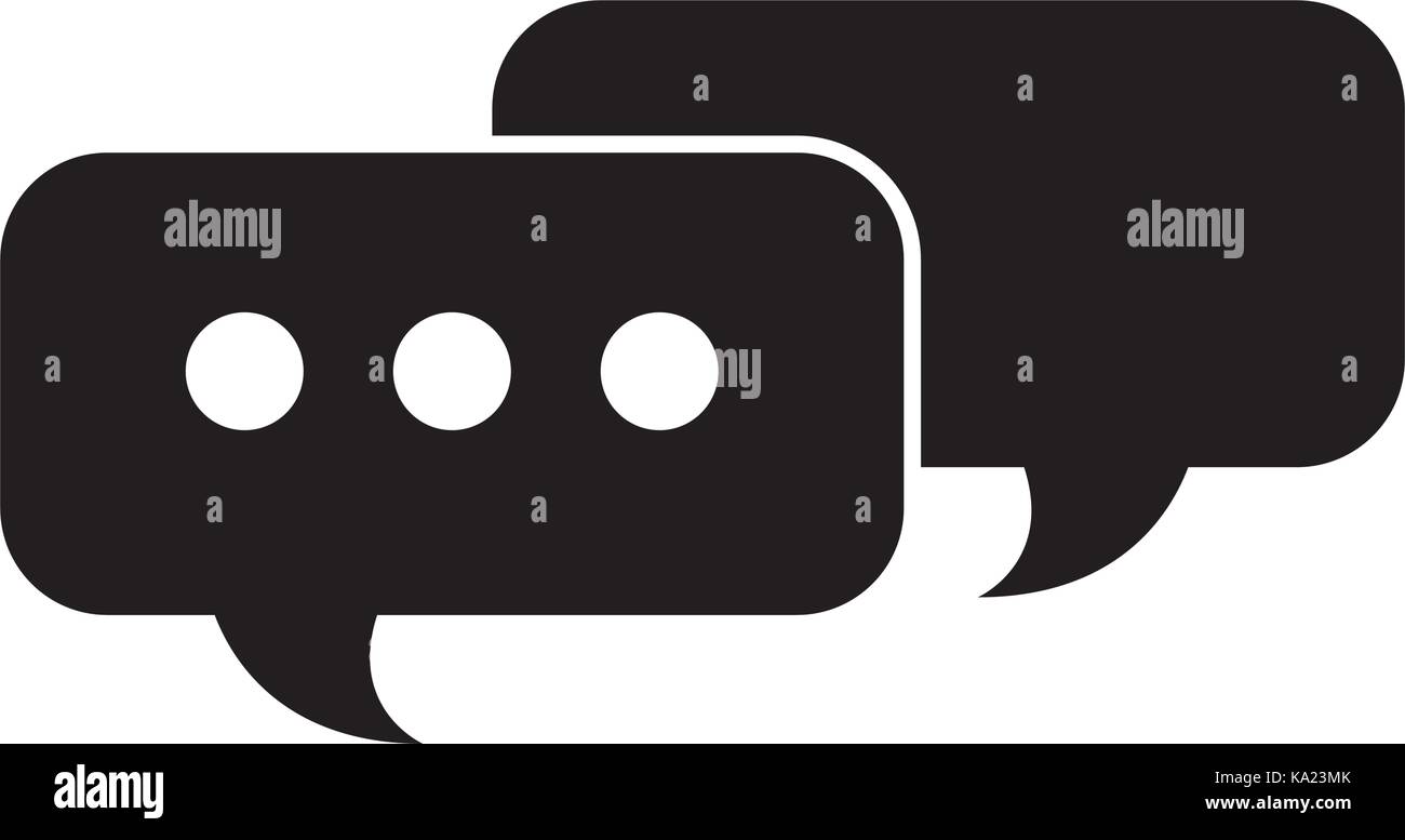 speech bubbles message chat talk concept Stock Vector Image & Art - Alamy