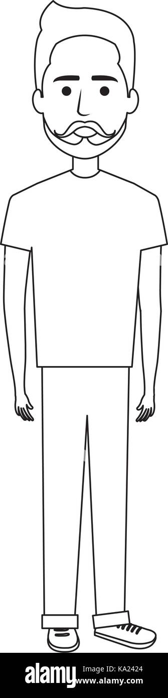 young man standing avatar character Stock Vector Image & Art - Alamy