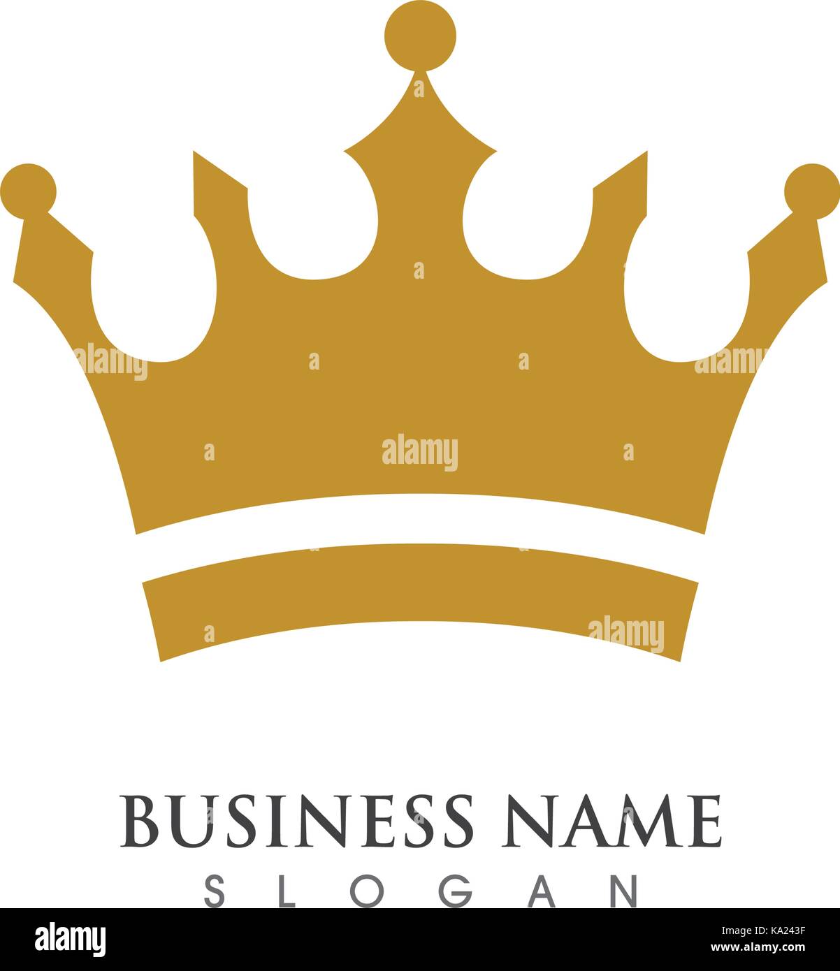 Crown Logo Template vector illustration Stock Vector Image & Art - Alamy