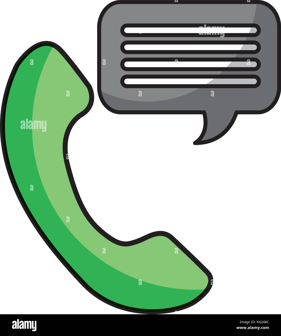 customer service phone bubble speech talking Stock Vector Image & Art ...