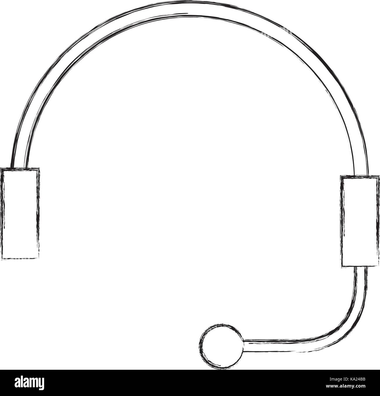 headphone for support or service customer Stock Vector Image & Art - Alamy