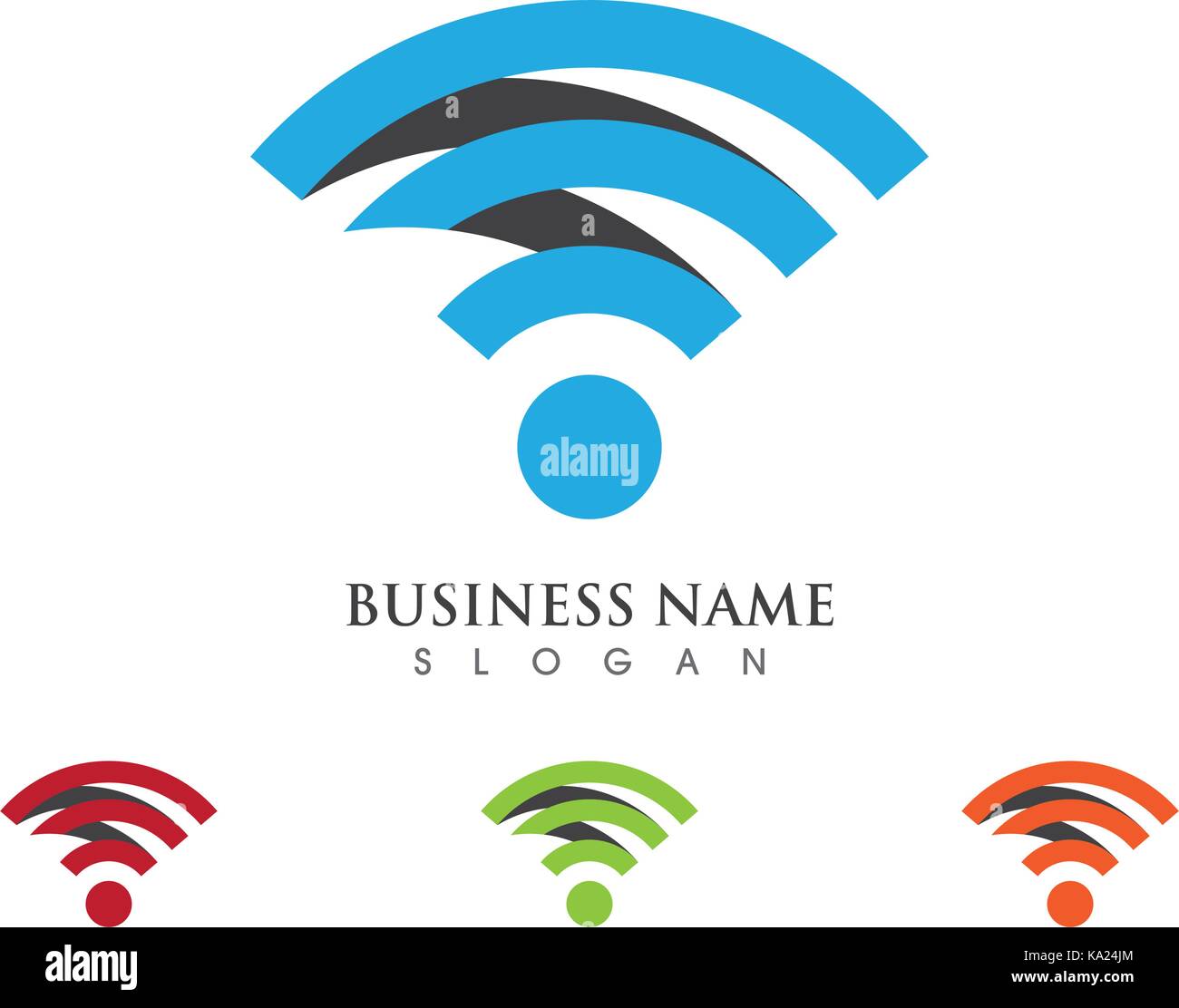 wireless Logo Template vector illustration Stock Vector Image & Art - Alamy