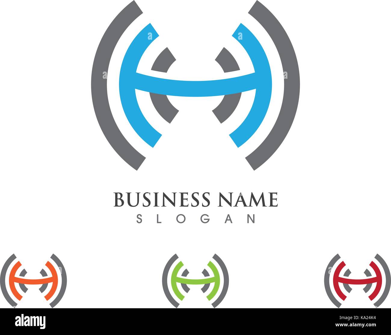 wireless Logo Template vector illustration Stock Vector Image & Art - Alamy