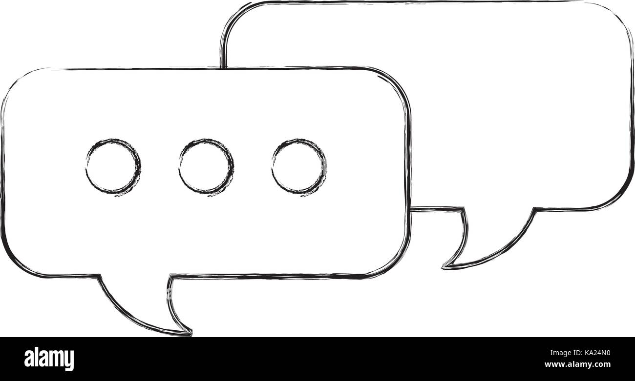 speech bubbles message chat talk concept Stock Vector Image & Art - Alamy