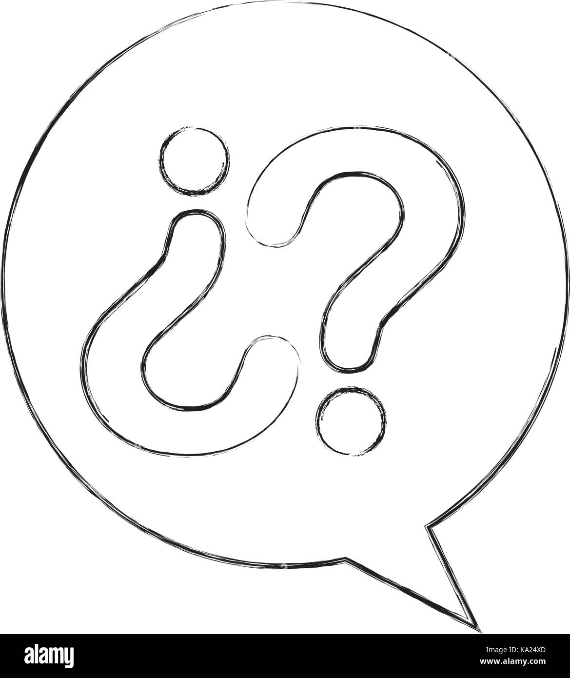 customer service speech bubble question converse communication Stock ...