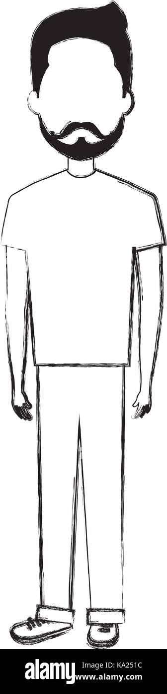 young man standing avatar character Stock Vector Image & Art - Alamy