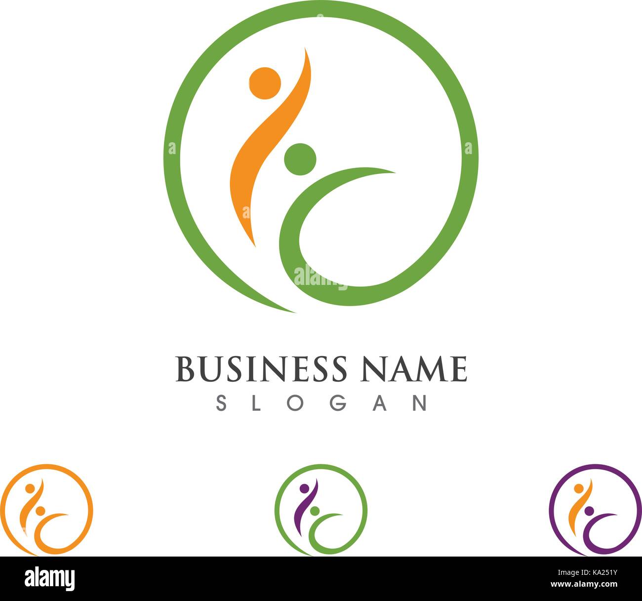 healthy Logo icon Template design illustration Stock Vector Image & Art ...