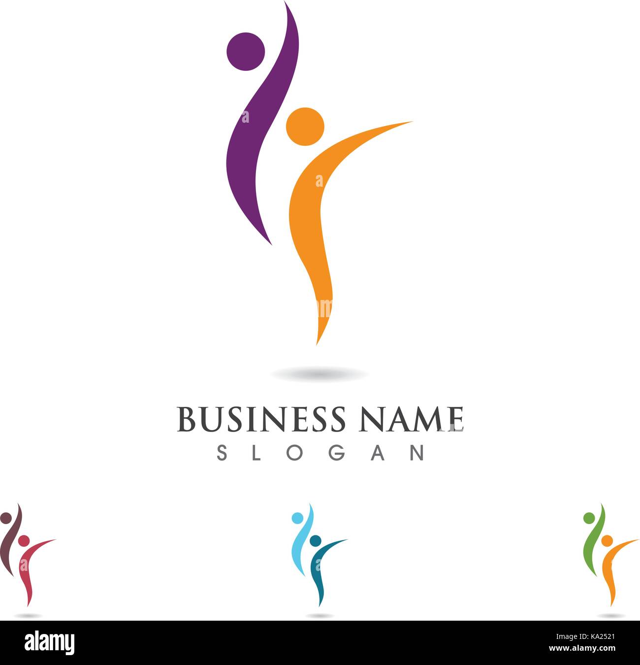 healthy Logo icon Template design illustration Stock Vector Image & Art ...