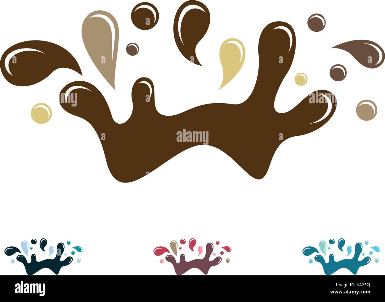 Illustration of Water Splash logo vector Stock Vector Image & Art - Alamy